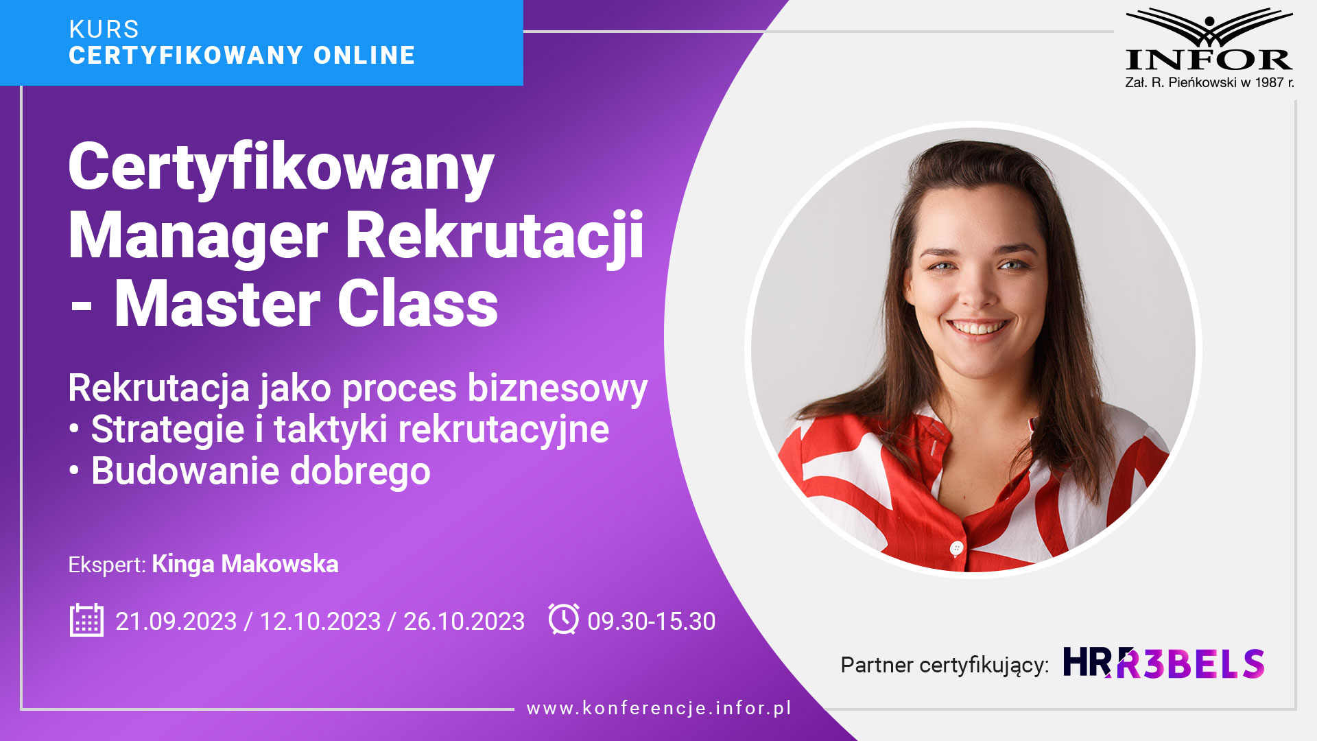 Certyfikowany Manager Rekrutacji - Master Class - Konferencje Infor